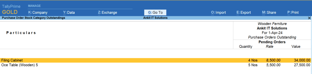 How to Make Purchase Order Entry in TallyPrime: Purchase Cycle ...