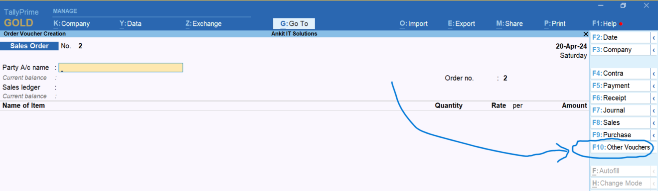 Delivery Notes in TallyPrime - Sales Cycle / Proccess - Ankit IT ...