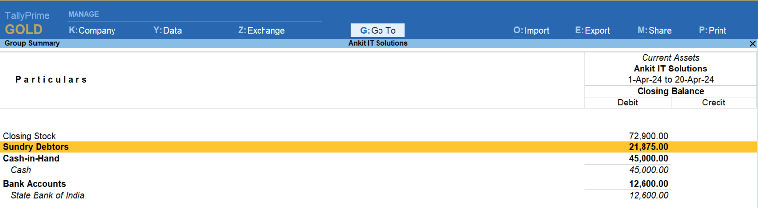 Sales Voucher in Tally - Sales Cycle / Proccess - Ankit IT Solutions ...