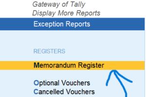 Memorandum Voucher in TallyPrime – A Step-by-Step Guide - Ankit IT ...