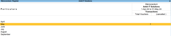 Memorandum Voucher in TallyPrime – A Step-by-Step Guide - Ankit IT ...