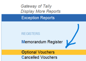 Optional Vouchers in TallyPrime – A Step-by-Step Guide - Ankit IT ...