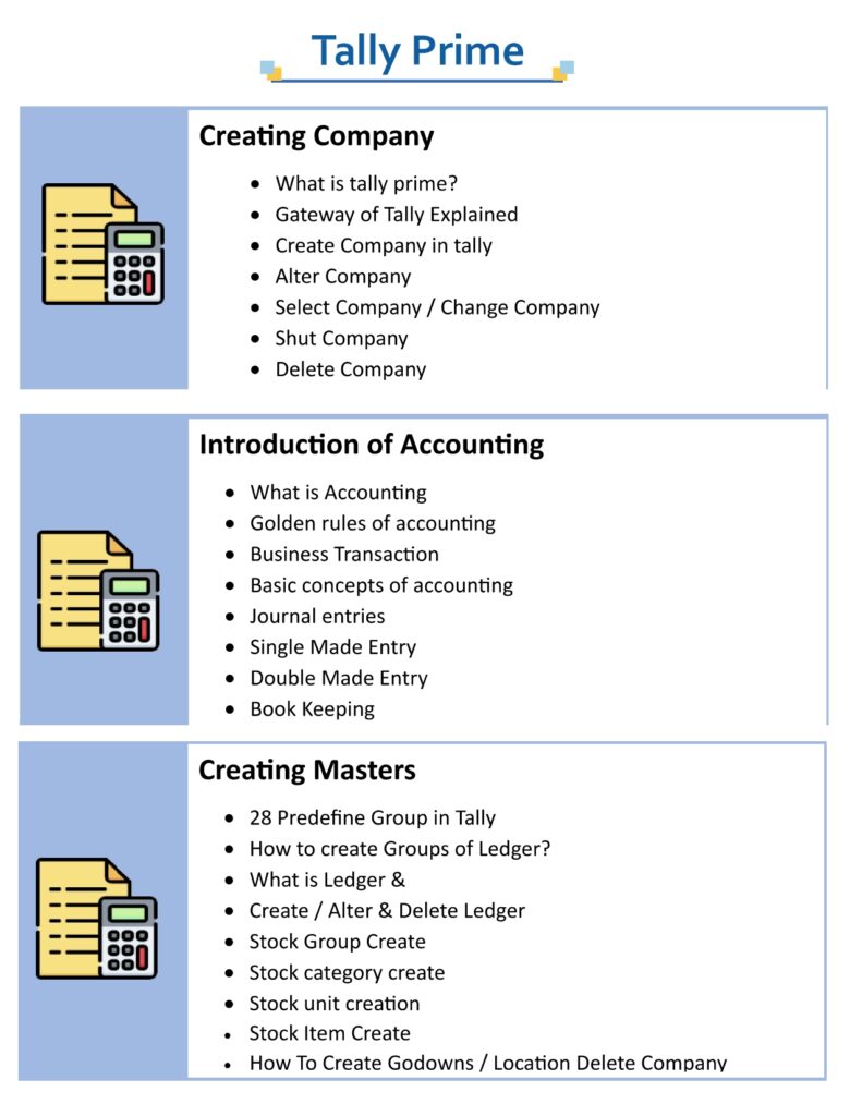 Tally Prime PDF Notes With GST TDS TCS (English Notes) - Ankit IT ...