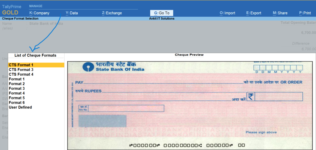 How to Add Cheque Book Details in TallyPrime - Cheque Register - Ankit ...